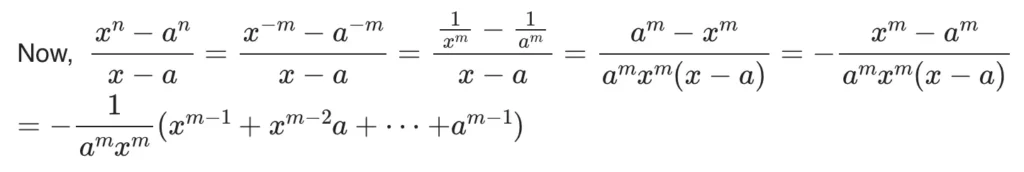 Limit of (x^n-a^n)/(x-a) as x approaches a: Formula, Proof - iMath